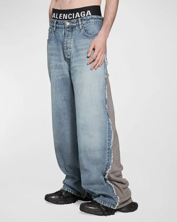 バレンシアガ　hybrid buggy pants light Blue バレンシアガhybrid buggy pants light Blue
